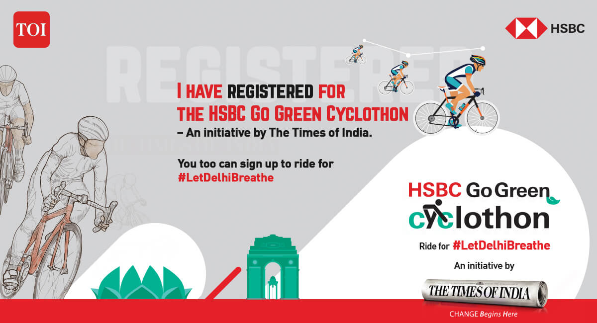 HSBC Go Green Cyclothon - Lets cycle Delhi!!